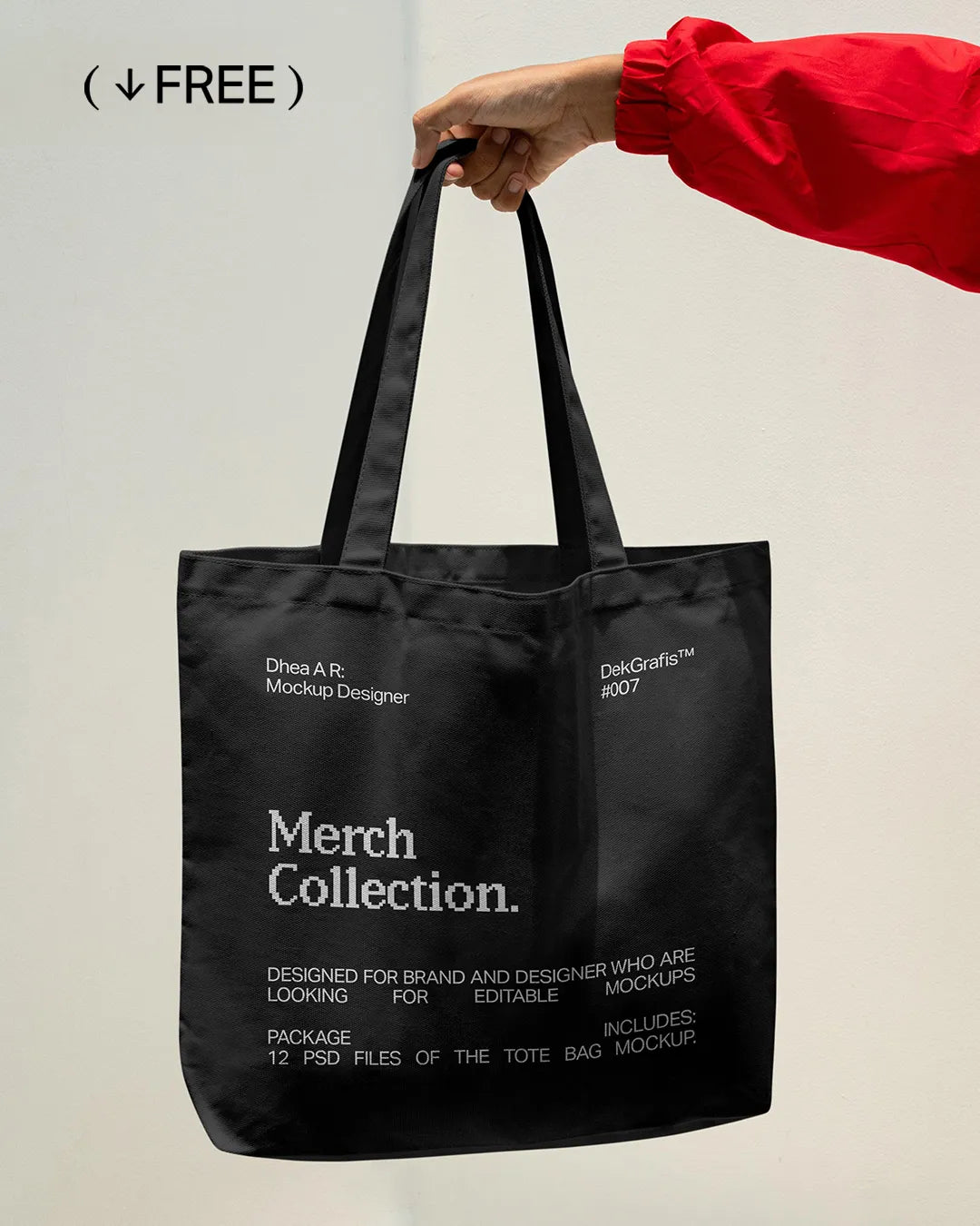Free Premium Tote Bag Mockup – DEKGRAFIS
