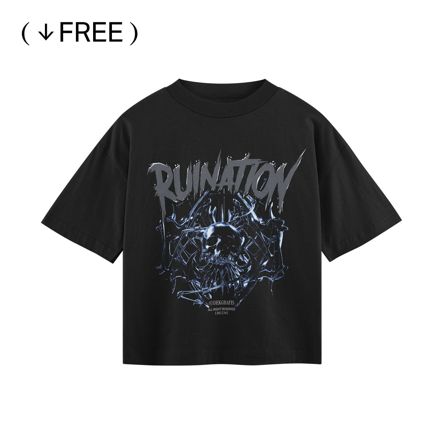 Free Boxy Fit Tees Mockup 01 – DEKGRAFIS